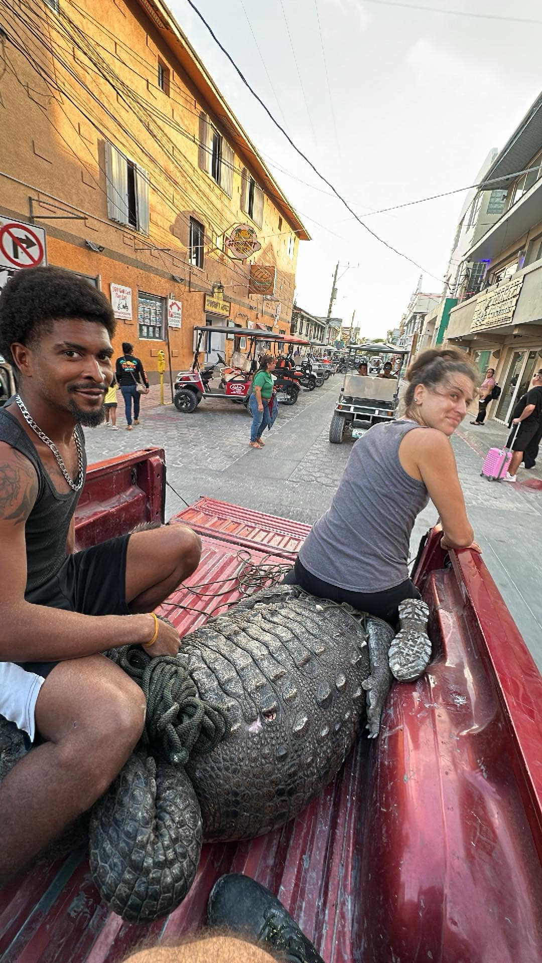 “Problem” croc in San Pablo captured and relocated - The San Pedro Sun